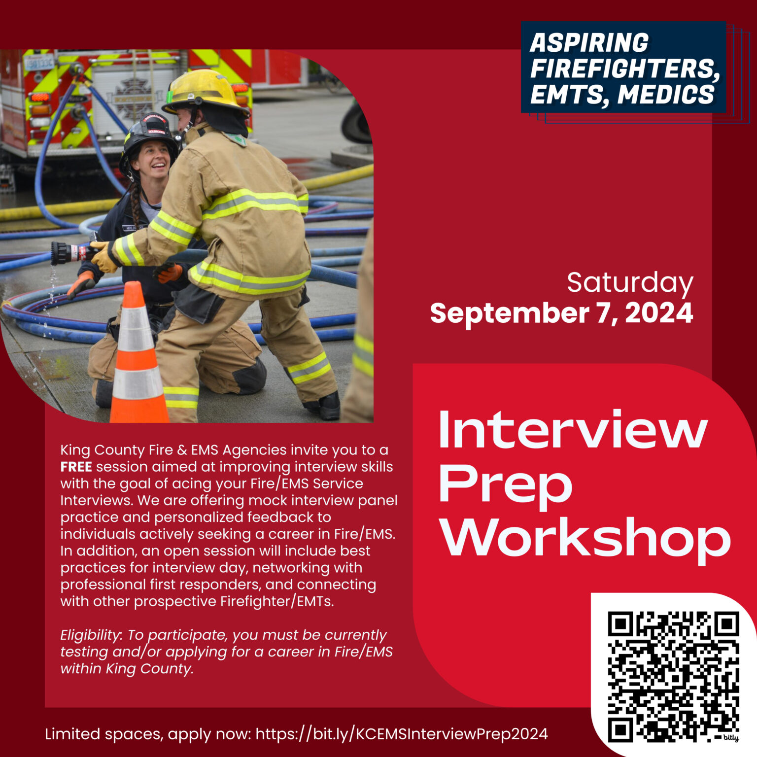 Aspiring firefighters, EMTs, and Medics Interview Prep Workshop ...